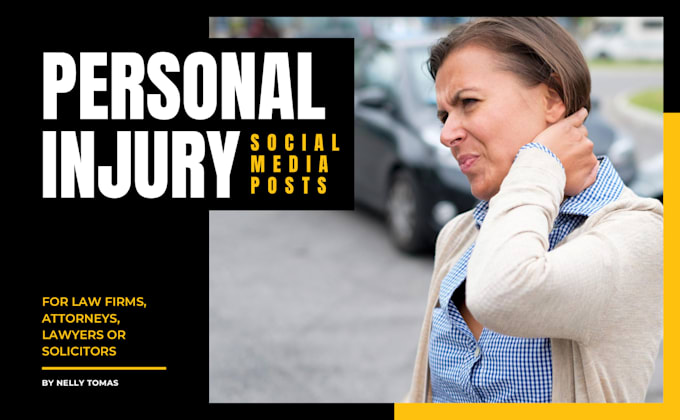 Design social media posts for personal injury law firm by Nellytomas ...