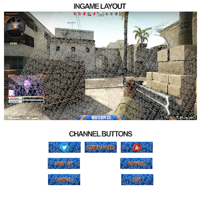 Design your twitch channel layout graphics by Ryancameron | Fiverr