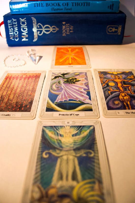 Give you a real authentic tarot reading using the aleister crowleys ...