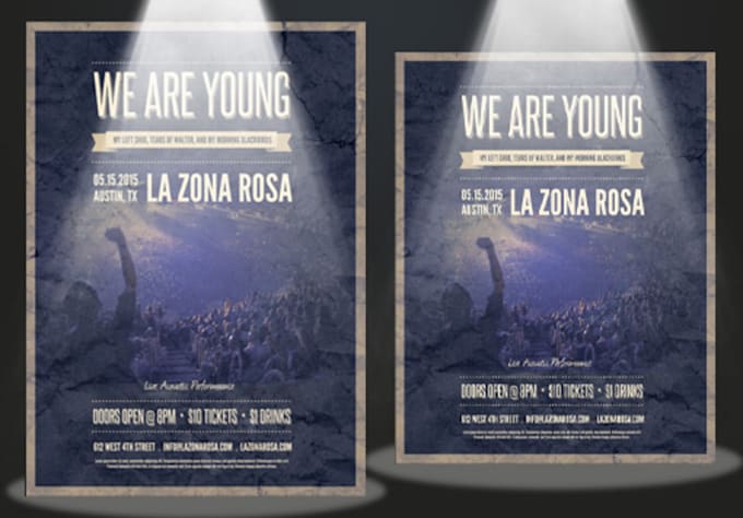 Give you an awesome looking, eye catching and crowd drawing gig/concert ...