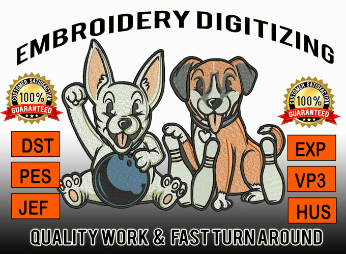 Do awesome embroidery digitizing in few hours by John_digitizer | Fiverr