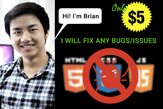 Solve Any Htmlcss Javascript Bugs Or Issues By De2dev Fiverr