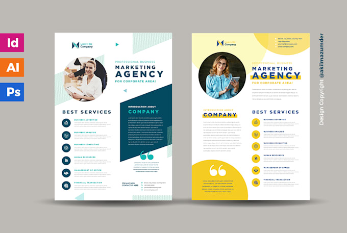 Design your flyer, brochure, poster, advertisement, leaflet, handout ...