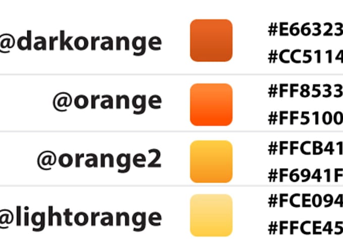 Provide a adobe illustrator file of awesome gradients with color codes ...