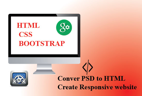 Convert psd file to responsive html, css by Abdullahalmuhib | Fiverr