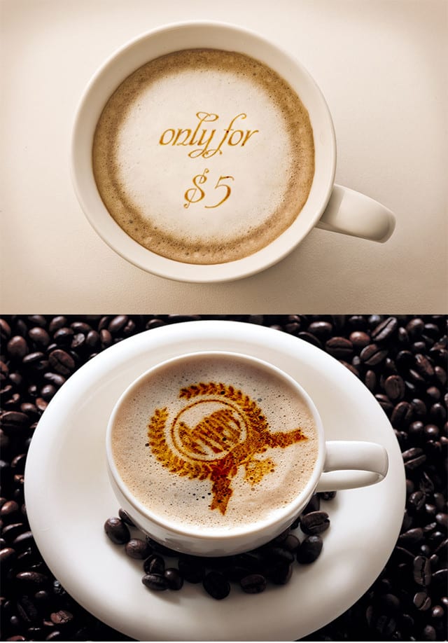 Write your name or logo on different styles of coffee by Designer_17 ...