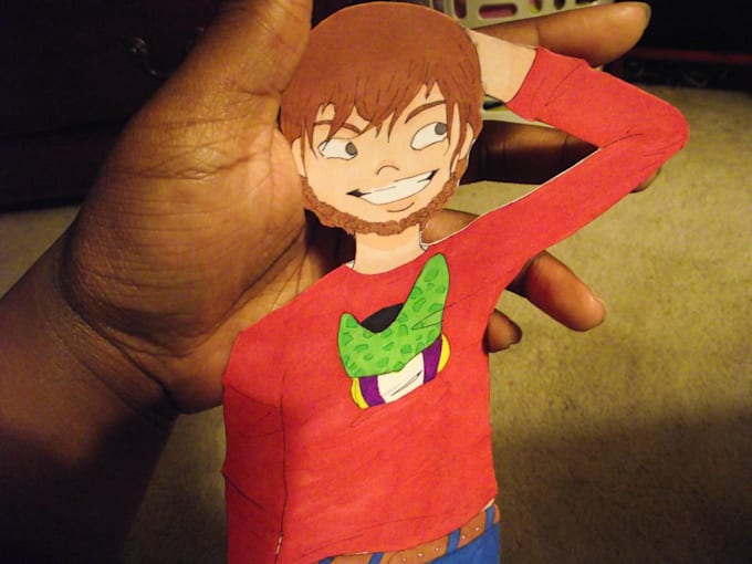 Draw and make physical cutout characters for you by Jinxed_art | Fiverr
