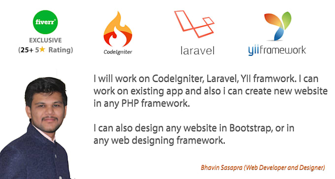 Work In Php Codeigniter Laravel And Yii Framework By Imbhavin95 Fiverr
