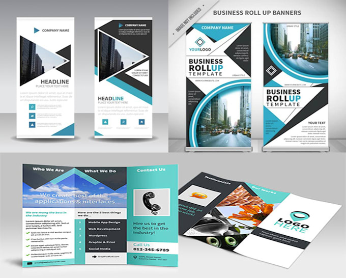 Design professional mind blowing roll up banner by Photoshop15 | Fiverr