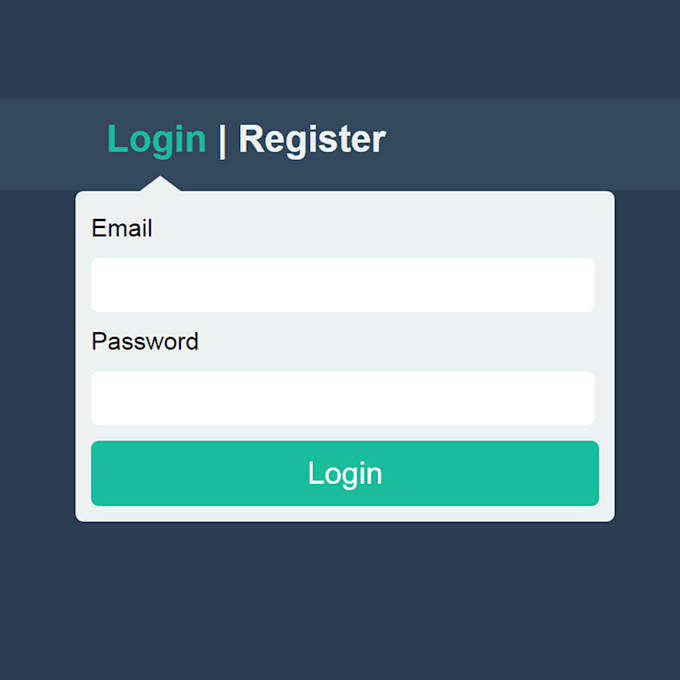 Do a custom login and register template php code included by ...