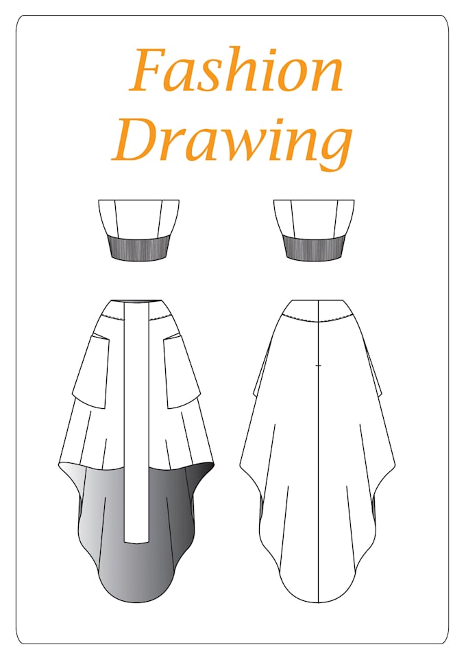 Draw fashion technical tech packs by Fashionlovers91 | Fiverr
