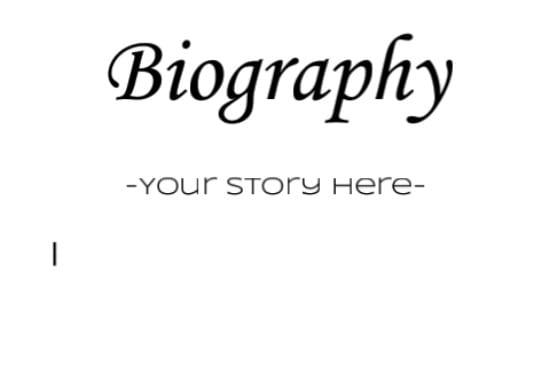 Write a 500 to 1000 word biography by Toriheiseler | Fiverr