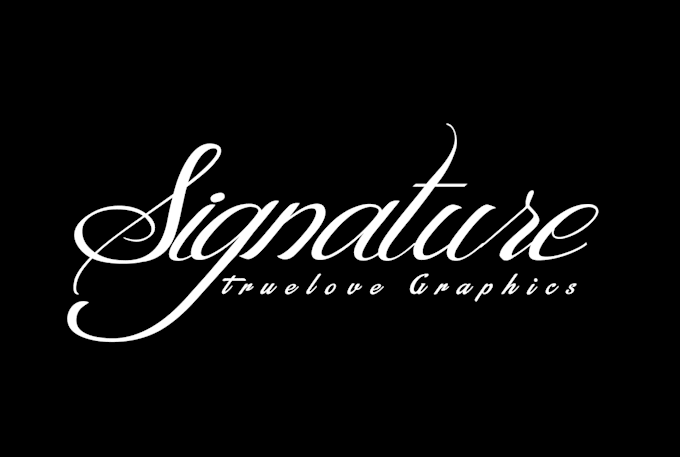 Design a stylish personal signature logo by Truelovegraphic | Fiverr