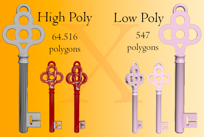 Reduce the amount of polygons on your 3d model by Karina_m | Fiverr