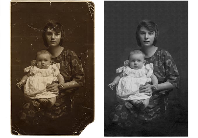 Restore old damaged photographs to a high standard by Timesnewpaulie ...