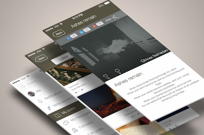 Design amazing mobile app design by Anasbelmadani | Fiverr