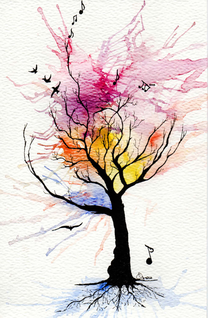 Paint watercolor characters in my style by Artholistic | Fiverr