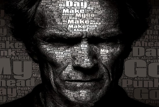Create a text message illustration of your portrait by Venezart | Fiverr