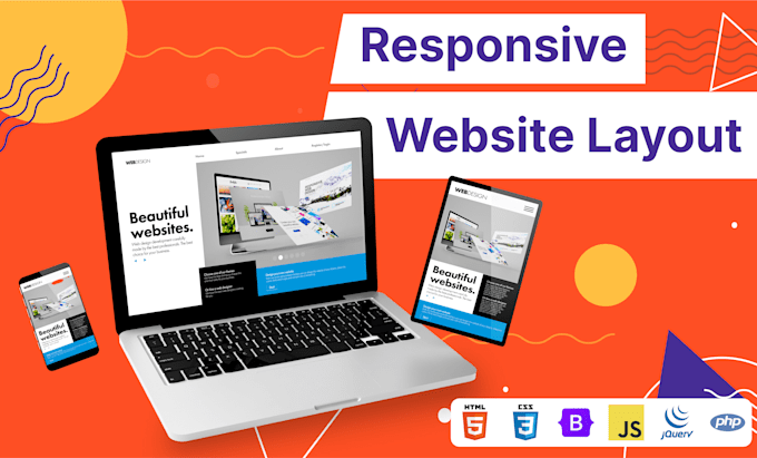 Design responsive website layout by Umer_nazeer | Fiverr