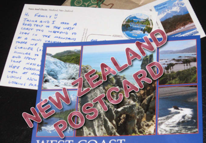 Send you a hand written postcard from new zealand by Kiwifish | Fiverr