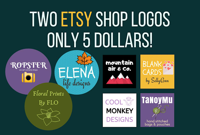 Design your etsy store logo by Mayameyaroyo | Fiverr