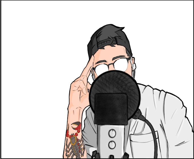 Draw you in a anime cartoon form by Takeshistrider | Fiverr