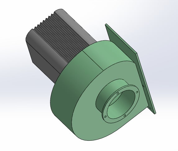 Mechanical blower solidworks model by Amervucic | Fiverr