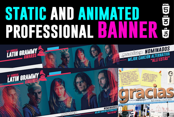 Create a static or animated banner by Maryantonieta | Fiverr