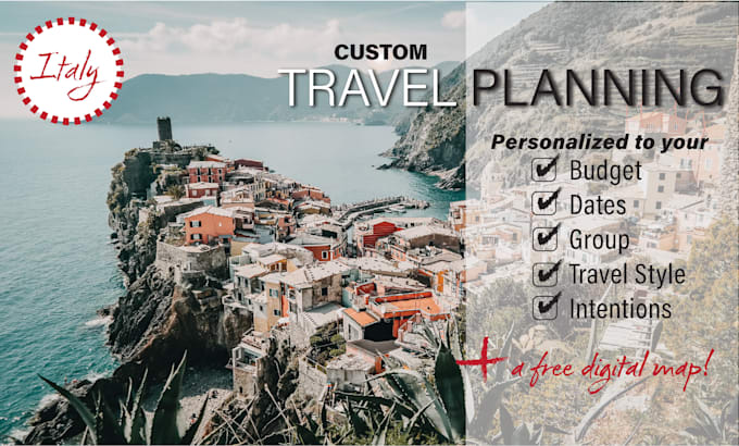 Plan your trip to italy for you and with you by Kmoreira | Fiverr