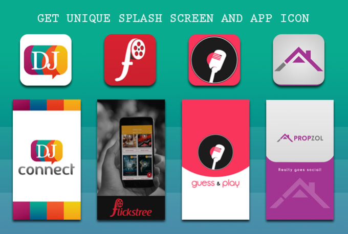 Create modern splash screen and app icon by Rupindersingh | Fiverr