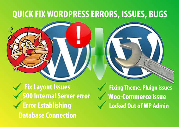 Fix Wordpress Errors Wordpress Issues By Mortujalam Fiverr 