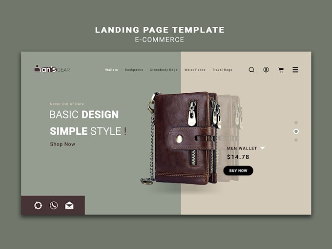 Design website template, psd mockup, redesign website on figma or xd by ...