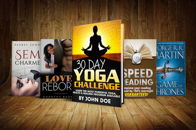 Convert your 2d book cover into 10 3d mock up by Maxsolution | Fiverr