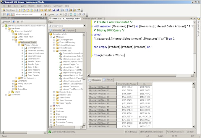 Do mdx,dax queries,calculations,functions,all related tasks by Bi_dw ...