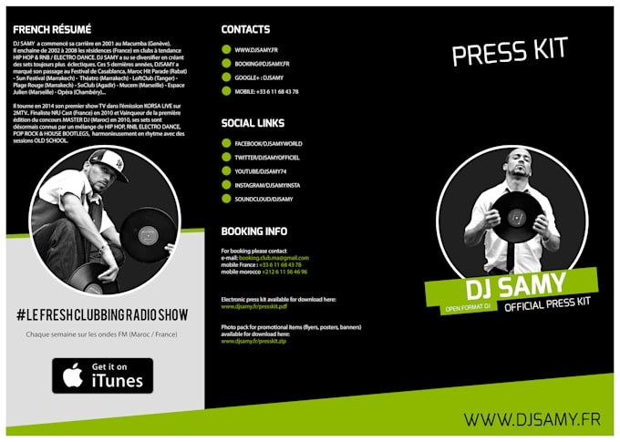 Design an stunning epk, press kit, media kit, one sheet by ...