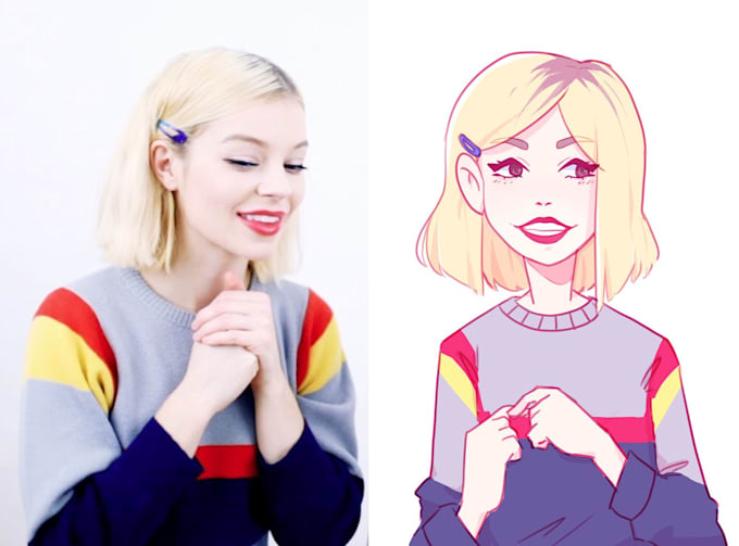 Draw you anything in my anime cartoon style by Meivix | Fiverr