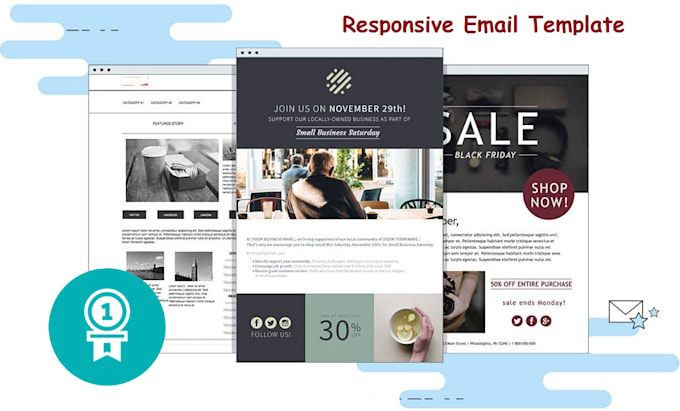 Create fully responsive html email template by Lamia14oyshi | Fiverr