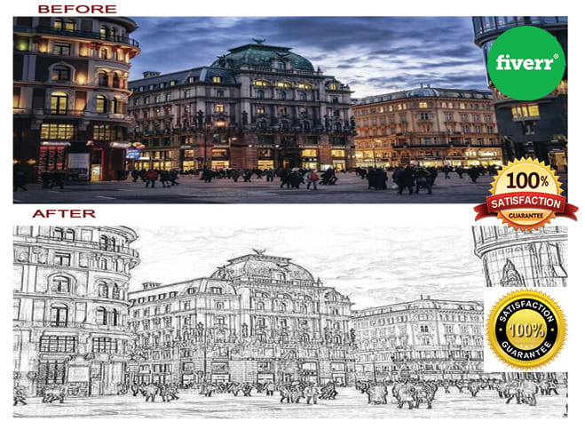 Create unique sketch form all image by Colordodge | Fiverr