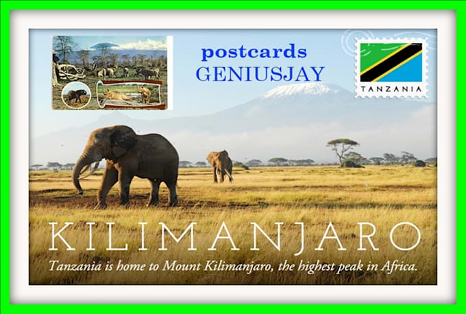 Send you an epic postcard from tanzania by Geniusjay | Fiverr