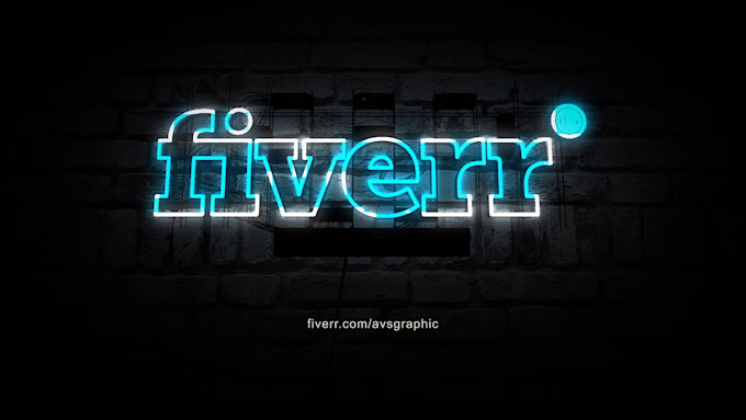 Epic animation neon sign with logo by Avsgraphic | Fiverr
