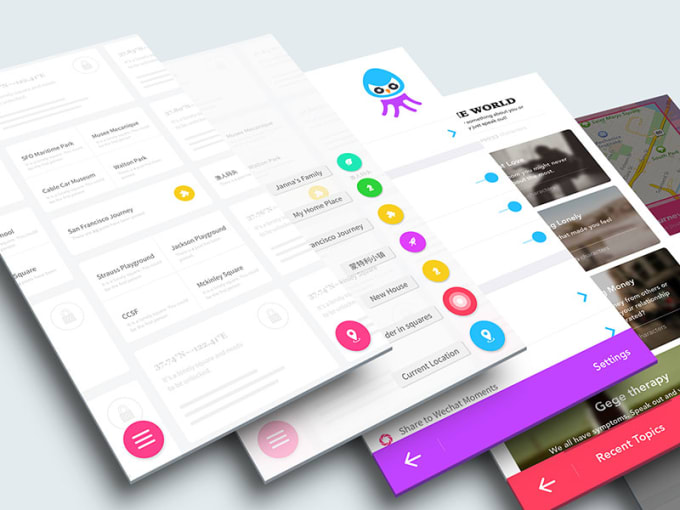 Design beautiful ui for your ios, android app by Tomka_d | Fiverr