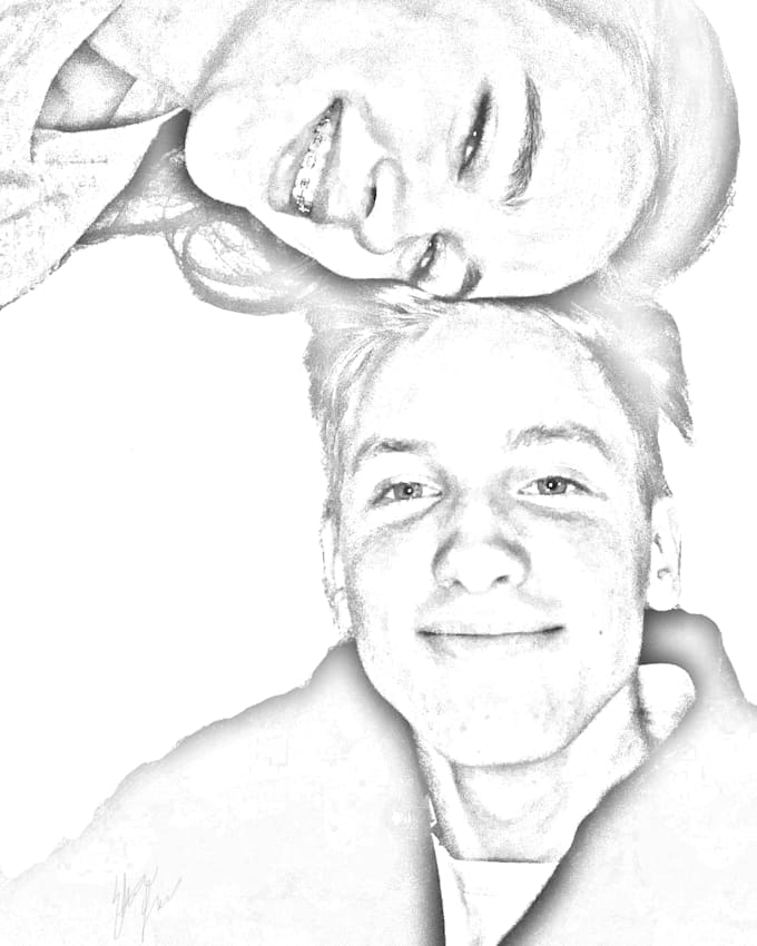 Make a photo look hand drawn by Ethanlewistx | Fiverr