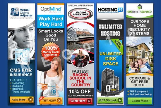 Create static google web banner ads design modern jpeg psd by Neo010 ...