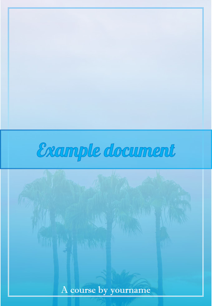 Create a background for your ebook or workbook by Dagmarz | Fiverr