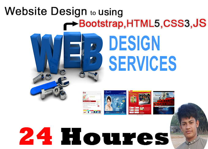 Do Website Design To Using Bootstrap Html Css Js By Webmakersadi24 Fiverr