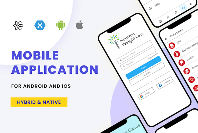 Do mobile app development on react native, flutter or xamarin by ...