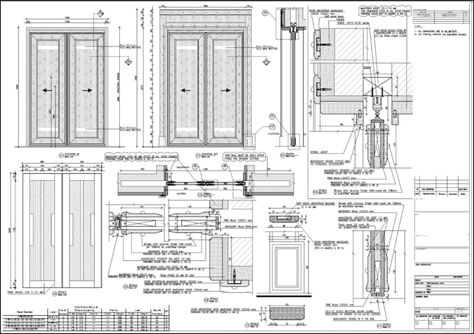 Develop furniture, millwork, shop drawings with autocad by Mmsa3d | Fiverr
