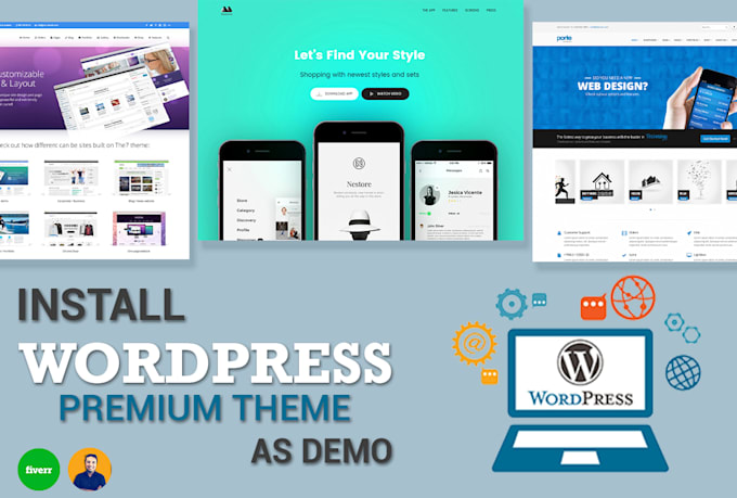 Install Wordpress Premium Theme Demo By Coderweb Fiverr