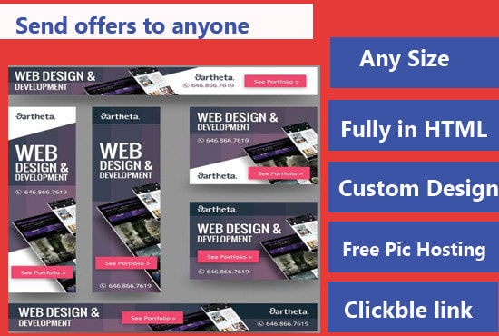 Do clickable html5 animated or static banner ads by Tapos25 | Fiverr