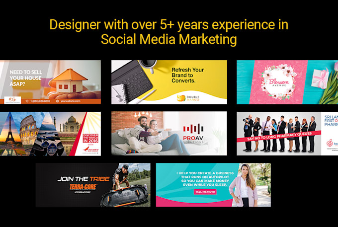 Design a premium facebook cover, twitter header, profile pic by Supulm ...